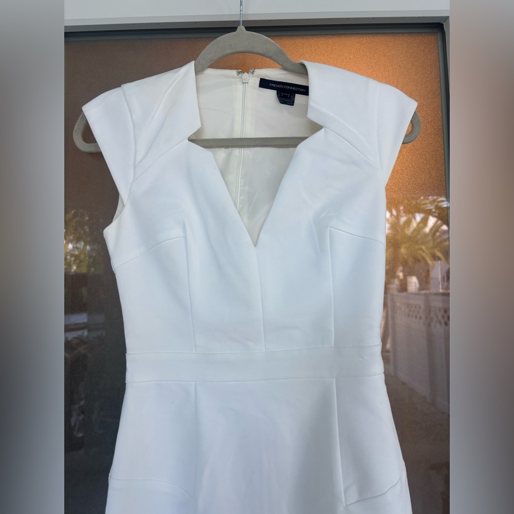 French Connection Elegant White Dress - Gem
